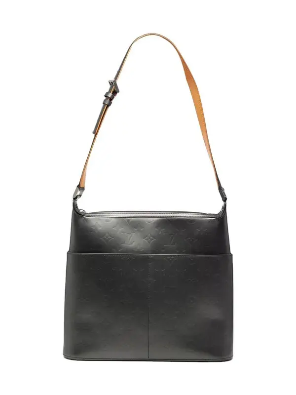 LOUIS VUITTON 2003 Monogram Mat Sutter Shoulder Bag - Grey