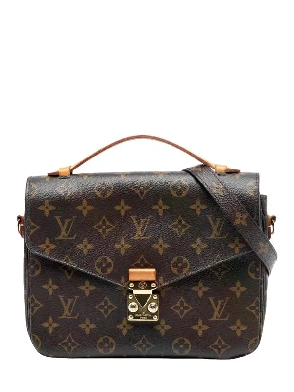 LOUIS VUITTON 2018 Monogram Pochette Metis Satchel - Brown