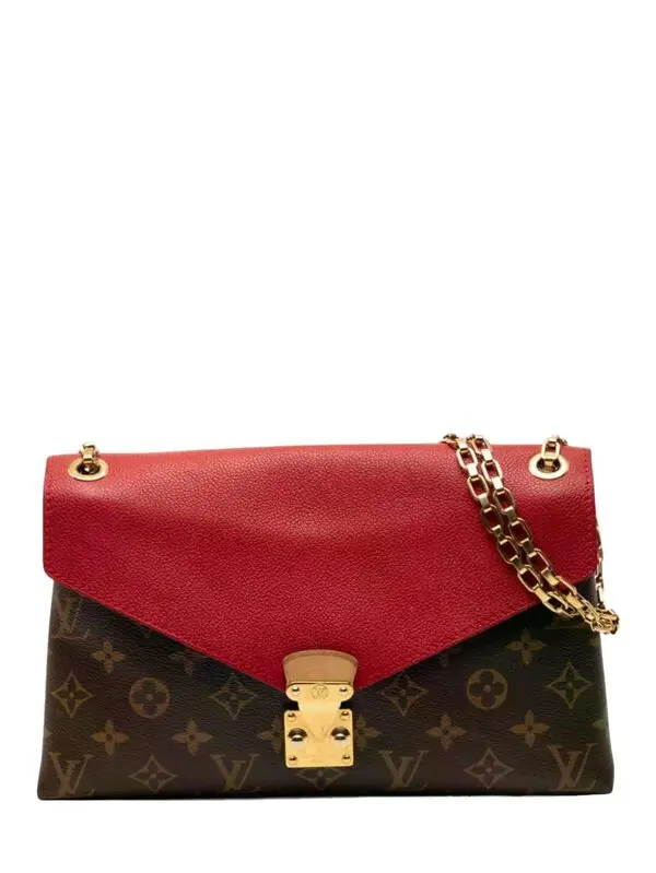 LOUIS VUITTON 2015 Monogram Pallas Chain Shoulder Bag - Brown