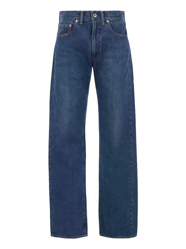 Maison Kitsuné X Kuro Voyage Five-pocket Jeans - Blue
