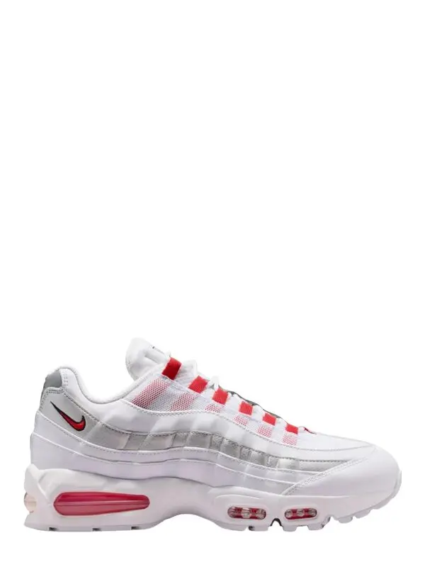 Nike Air Max 95 Se Big Bubble England Sneakers - White/speed Red/metallic Silver