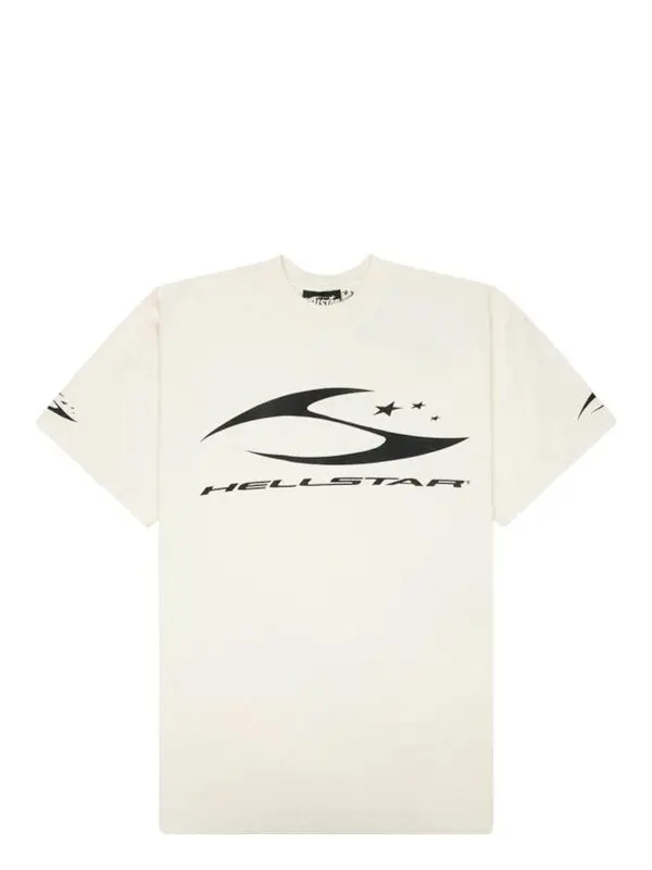 HELLSTAR H Cursive Logo T-shirt - White