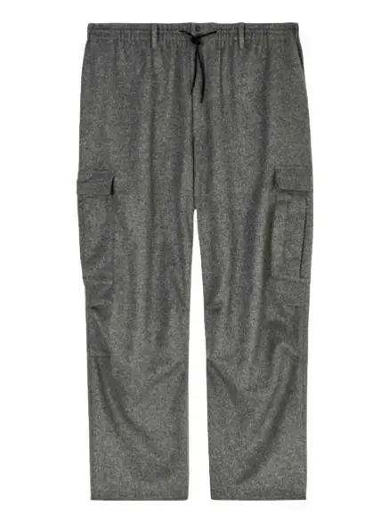 Adidas X Y3 Classic Wool Flannel Cargo Pants - Grey