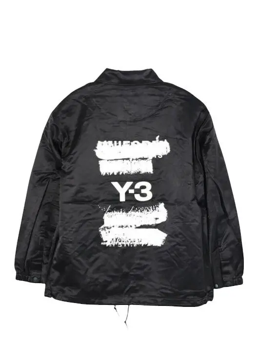 Adidas X Y3 Graphic Coach Jacket - Black
