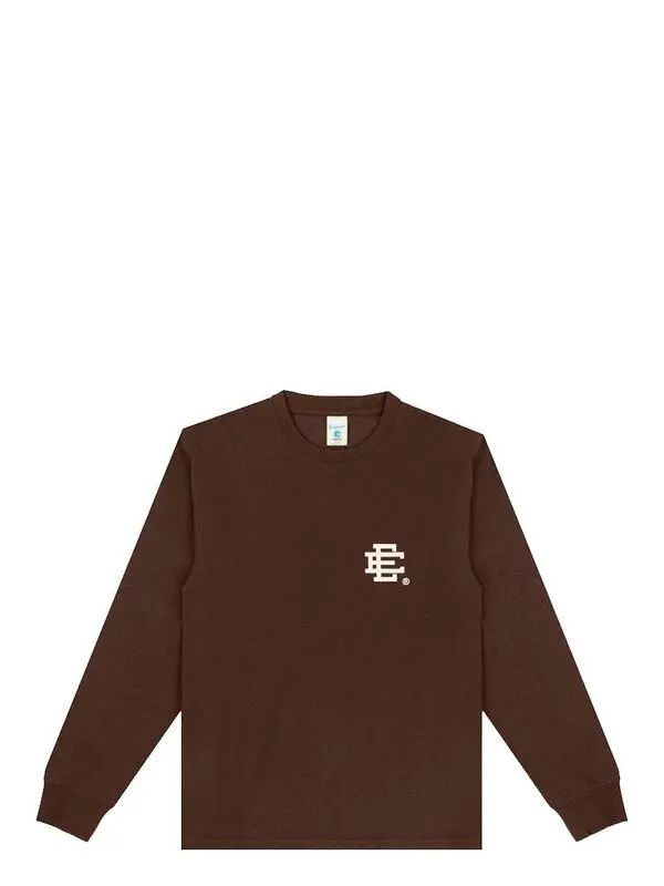 ERIC EMANUEL Ee Long Sleeve T-shirt - Brown/white