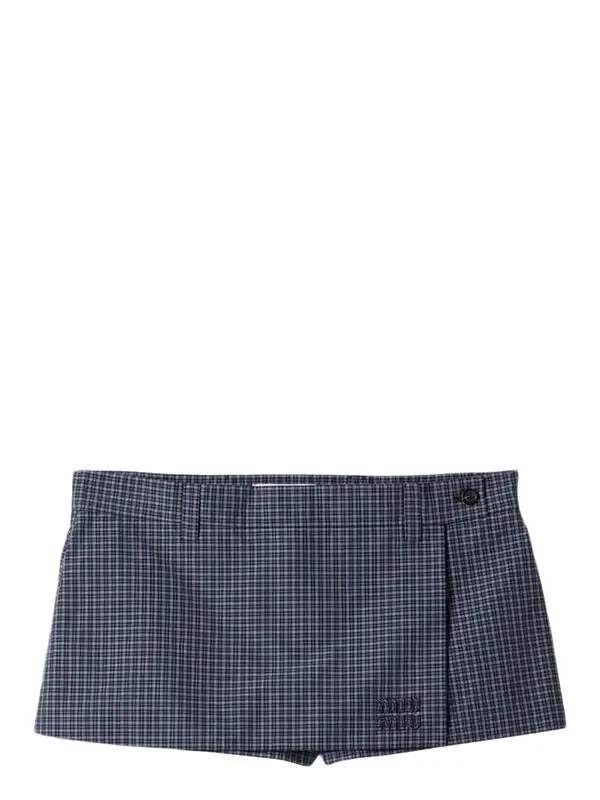 Miu Miu Mini Skort - Blue
