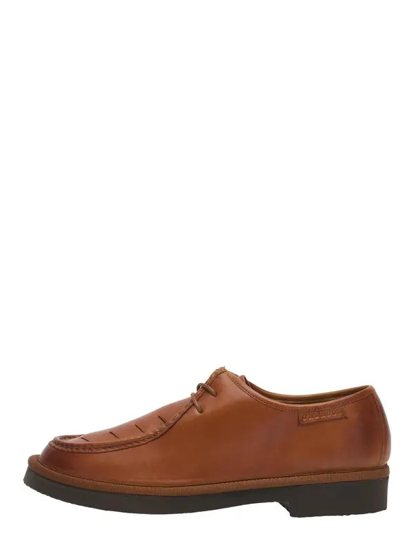 Grenson Hubert Derby Shoe - Tan Leather