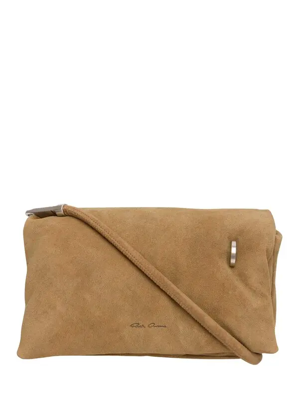 Rick Owens Shoulder Pillow Griffin Bag - Sumi Brown