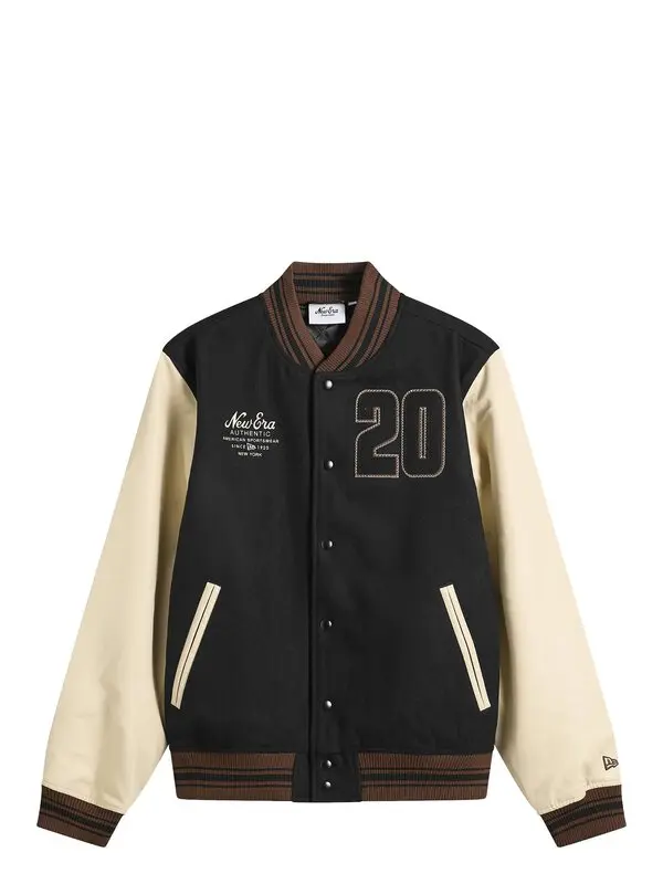 New Era Varsity Jacket - Black