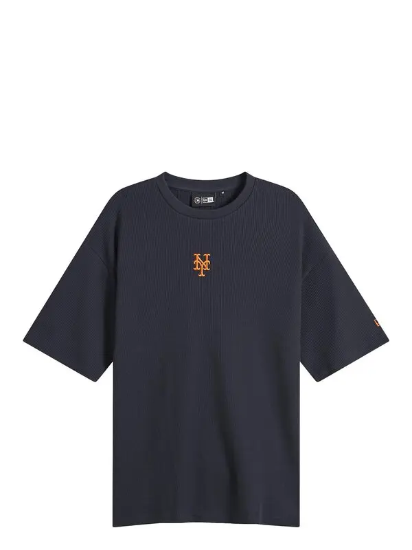 New Era Mlb New York Mets Waffle T-shirt - Navy
