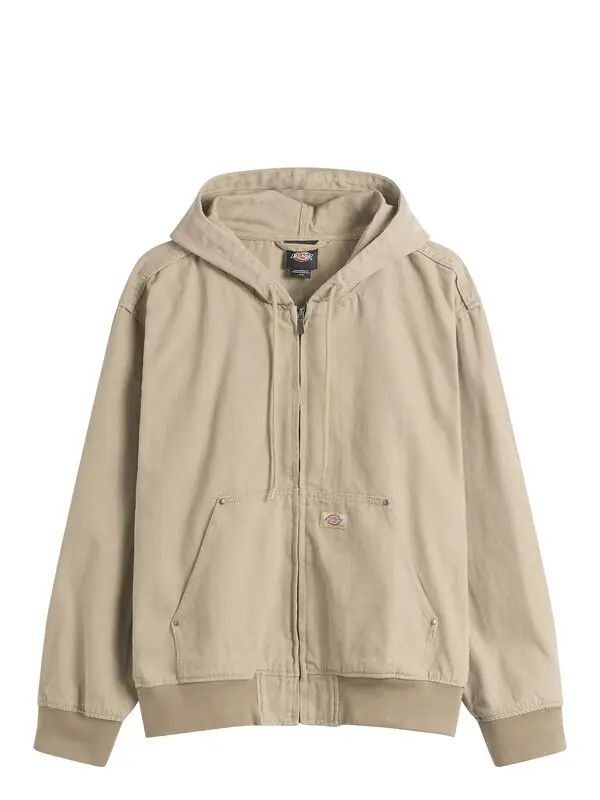 Dickies Unlined Canvas Hooded Bomber Jacket - Desert Sand