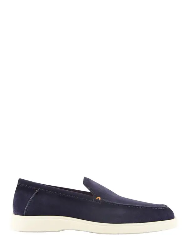 Santoni Leather Loafers - Blue
