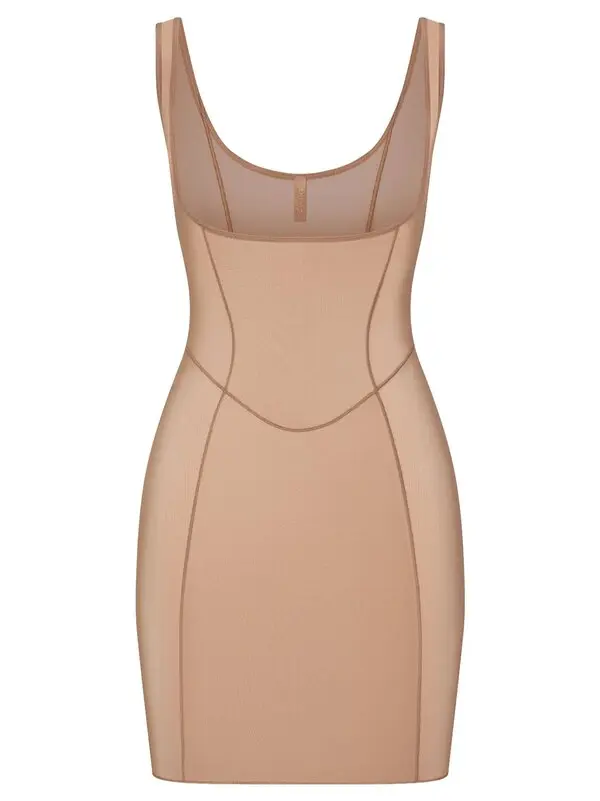 SKIMS Open Bust Slip Mini Dress - Sienna