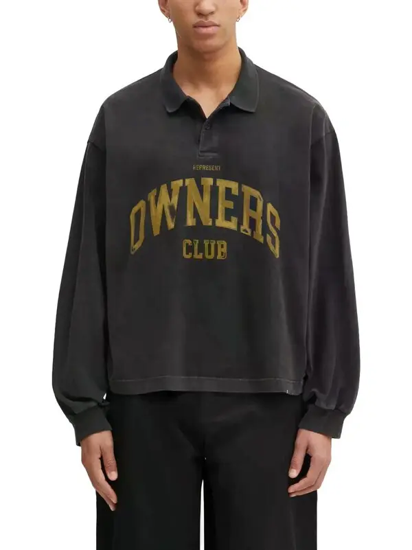 REPRESENT Owlettering Polo Shirt - Black