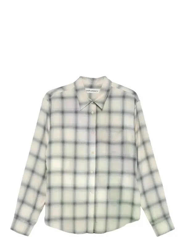 Our Legacy Plaid Pattern Shirt - Neutrals