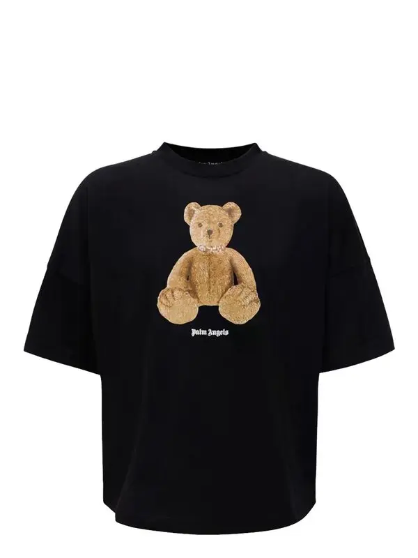 Palm Angels Bear-print T-shirt - Black