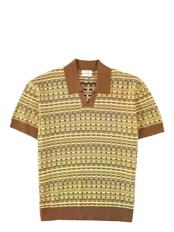 Drole De Monsieur V-neck Polo Shirt - Neutrals