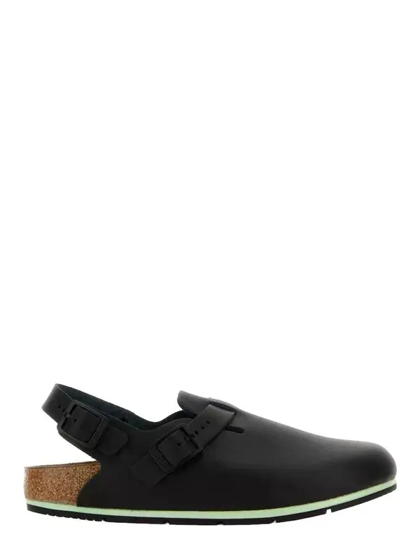 BIRKENSTOCK Tokio Pro Leather Slippers - Black