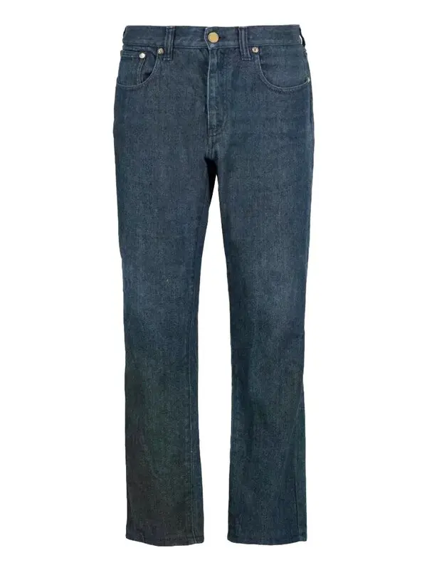 Giorgio Armani Vintage Straight Leg Jeans - Blue