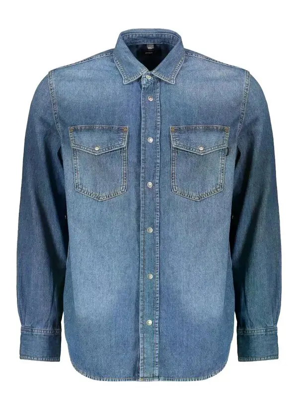 DIESEL® Pockets Denim Shirt - Blue