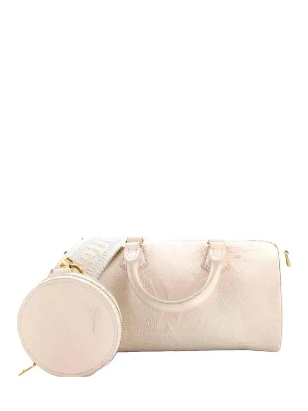 LOUIS VUITTON Papillon Handbag Monogram Empreinte Giant Bb - Neutrals