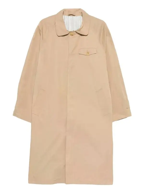 CARTER YOUNG Buttoned Pocket Overcoat - Neutrals