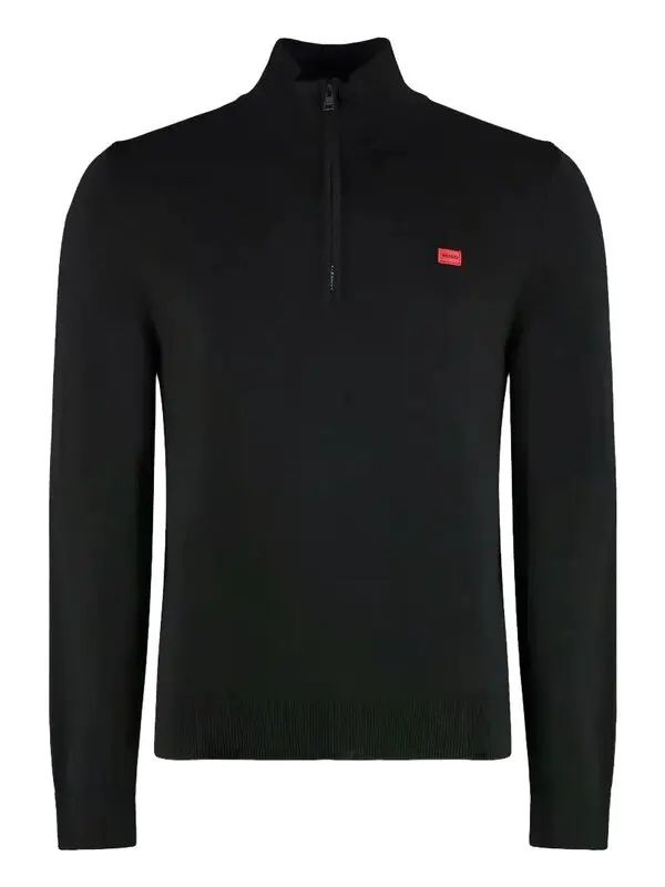 Hugo Zip Sweater - Black