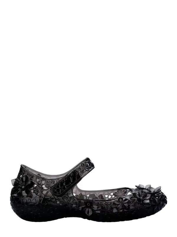 Melissa X Susan Fang Luna Bloom Ballet Flats - Black