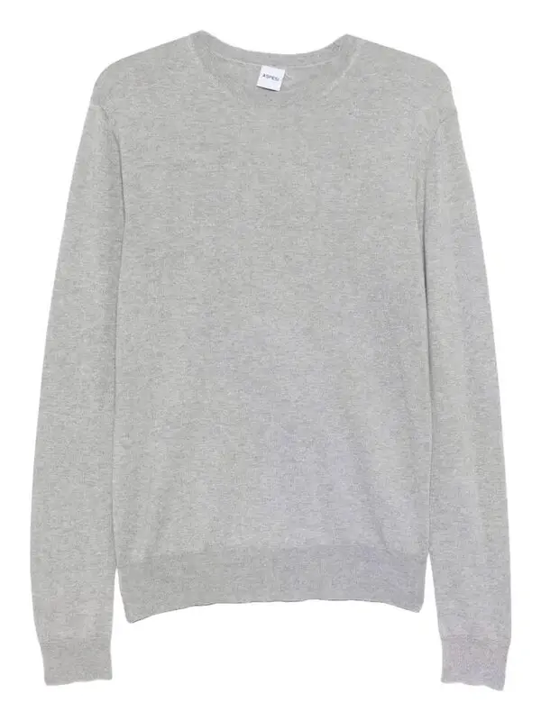 Aspesi Long-sleeve Crew Neck Sweater - Grey