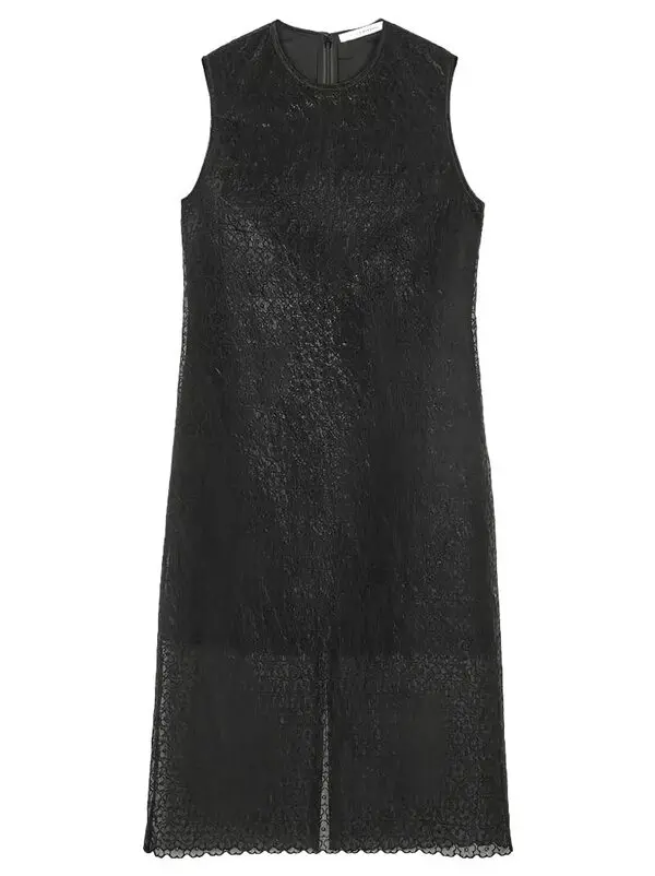Cecilie Bahnsen Devin Windflower-embellished Midi Dress - Black