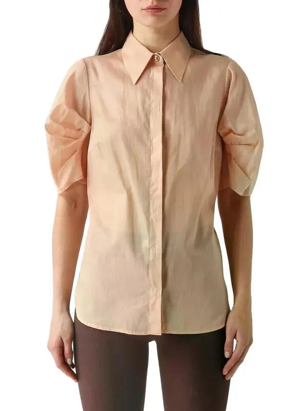 Elisabetta Franchi Open-back Shirt - Neutrals