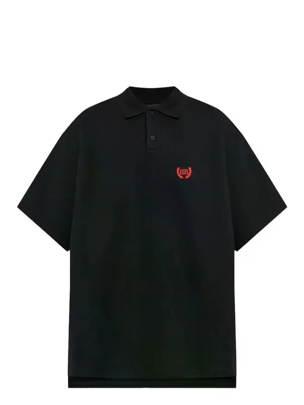 Balenciaga Laurel Classic Polo Shirt - Black