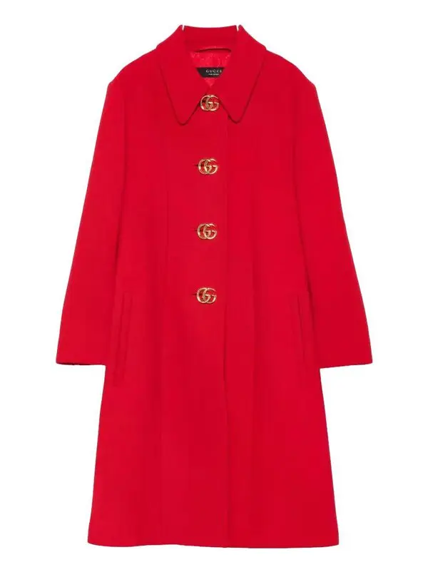 Gucci Wool Coat - Red
