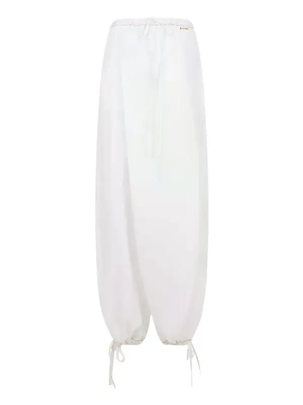 Marni Draping Wide-leg Trousers - White