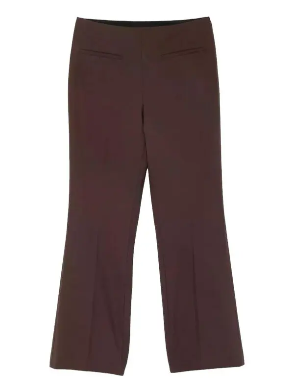 SEMICOUTURE Pressed-crease Trousers - Brown