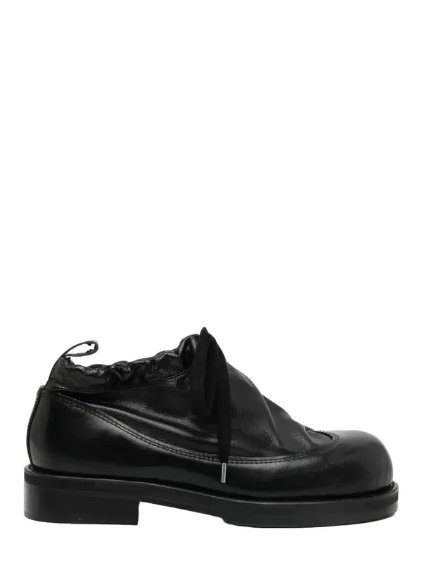 Comme Des Garçons Leather Derby Shoes - Black
