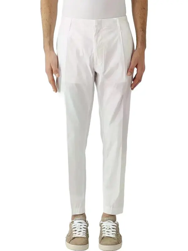 DONDUP Buttoned Trousers - White