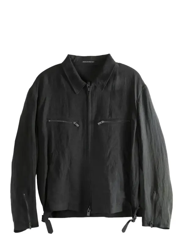 Yohji Yamamoto Zip-up Jacket - Black