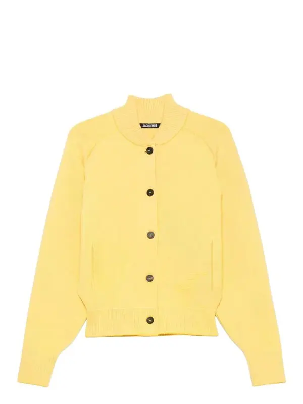 Jacquemus Levande Button Embroidered Knitwear - Yellow