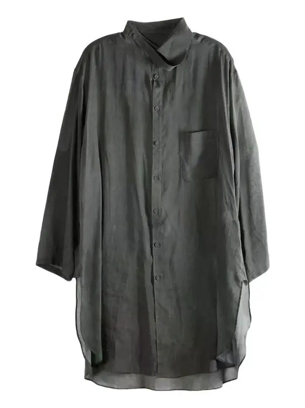 Yohji Yamamoto Front-pocket Shirt - Grey