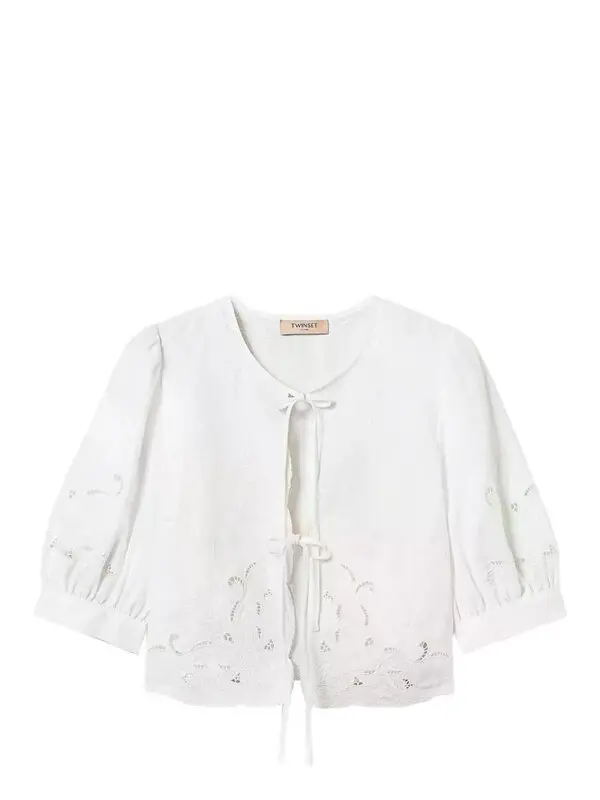 TWINSET Linen Shirt - White