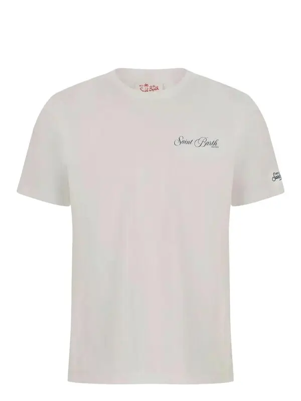 MC2 SAINT BARTH Short-sleeve Graphic-print T-shirt - White