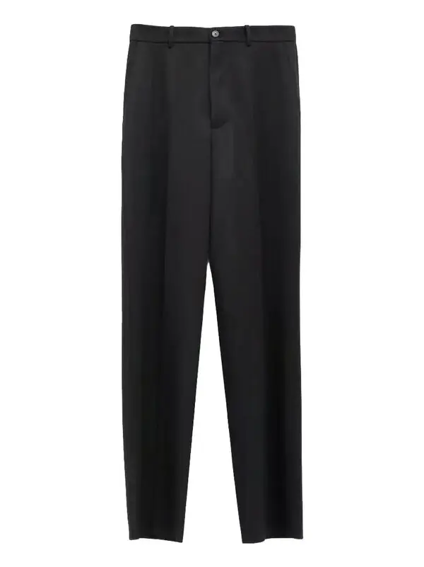 Balenciaga Tailored Trousers With Raw Edge - Black