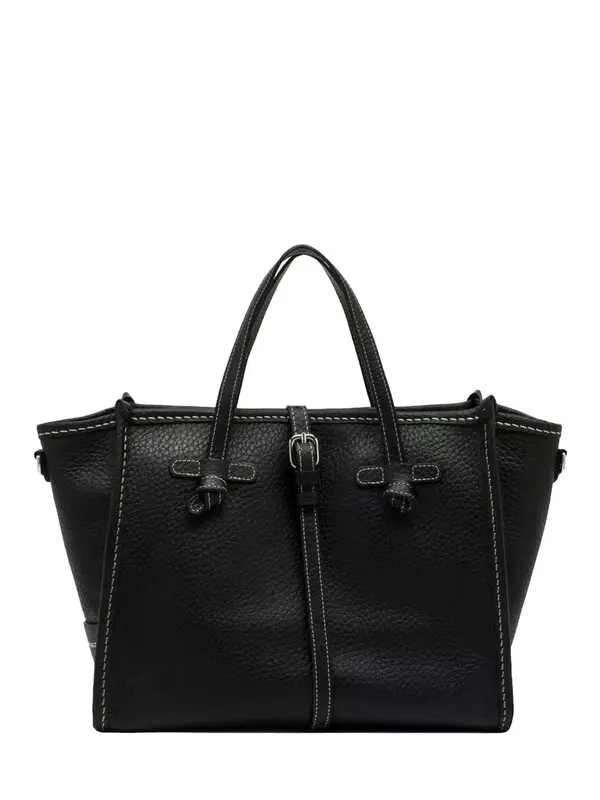 GIANNI CHIARINI Miss Marcella 32 Leather Trim Tote Bag - Black