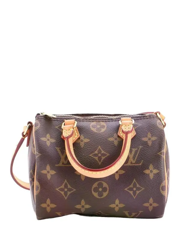 LOUIS VUITTON Speedy Bandouliere Nano Crossbody Bag Monogram Canvas - Brown