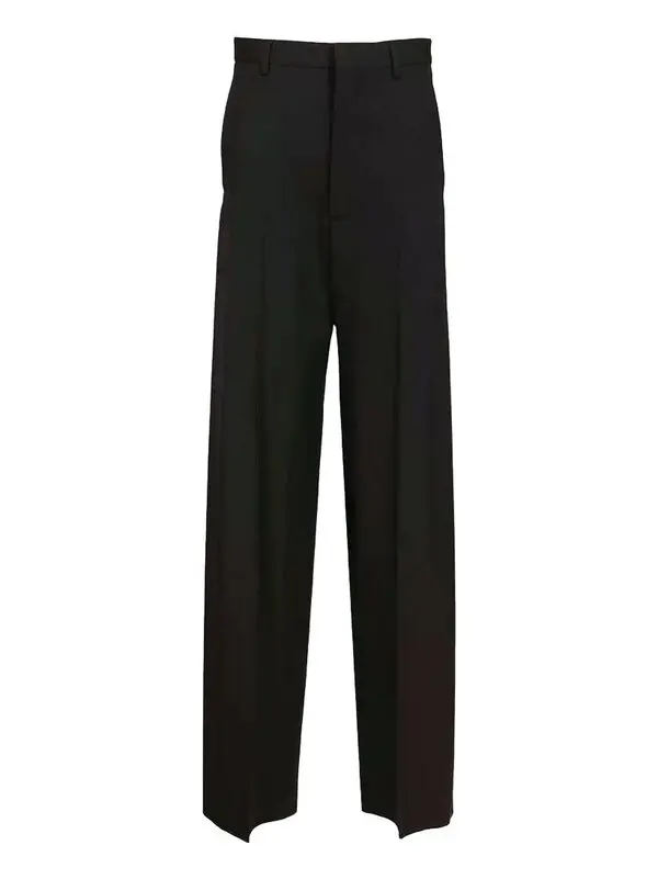 Balenciaga Large Tailored Wool Trousers - Black
