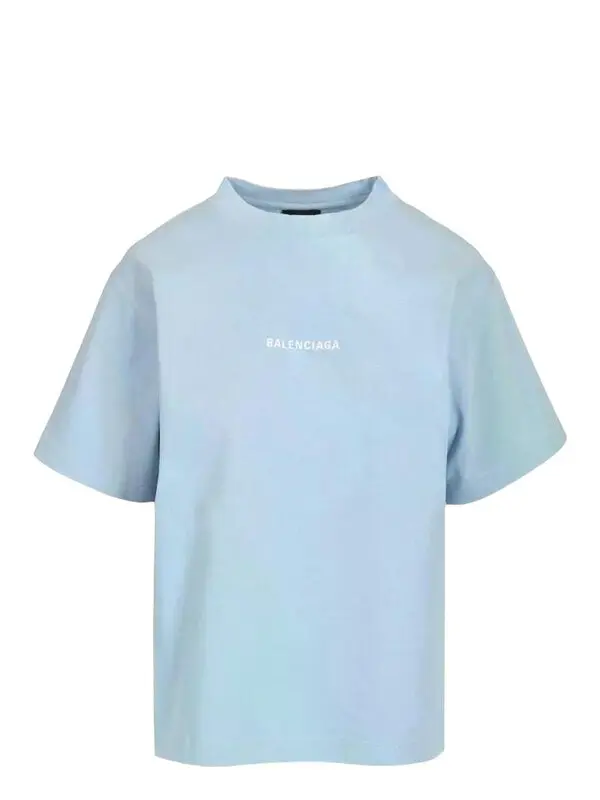 Balenciaga Back Printed T-shirt - Blue
