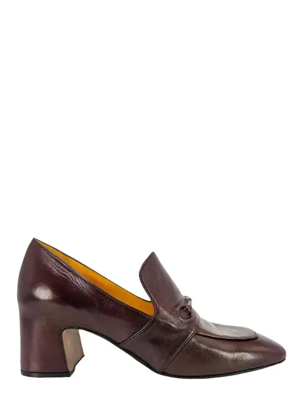 MADISON.MAISON Leather Loafers With Bit Detail - Brown