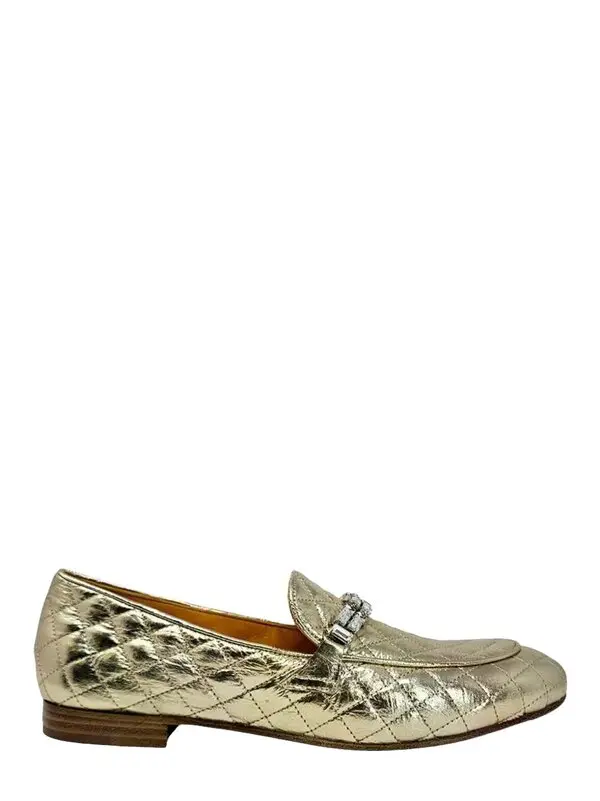 MADISON.MAISON Quilted Loafers - Gold
