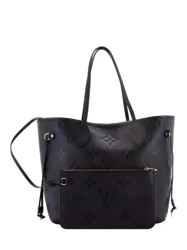 LOUIS VUITTON Neverfull Mm Tote Bag Monogram Empreinte Giant - Black